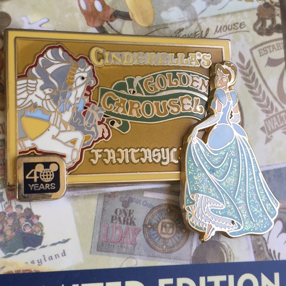 Disney | Jewelry | Disney Cinderellas Carousel Pin | Poshmark